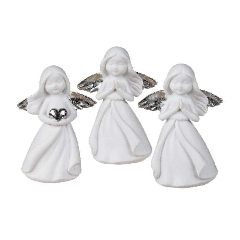 Decorative Angel Wing Fairy Figurine Centerpiece Sculpture Small Resin ...