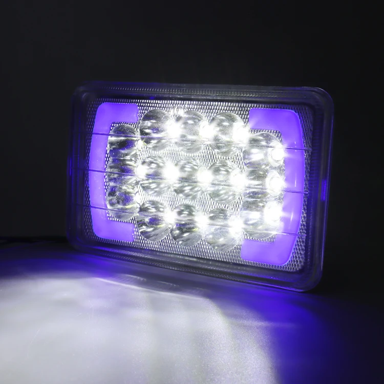 H23 Universal Headlight For Motorcycle 12v 15 Led 7inch Square ...