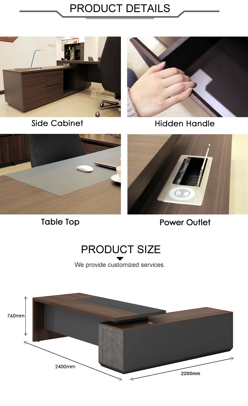 Brand New Ceo Office Desk Executive In Solid Wood With High Quality ...