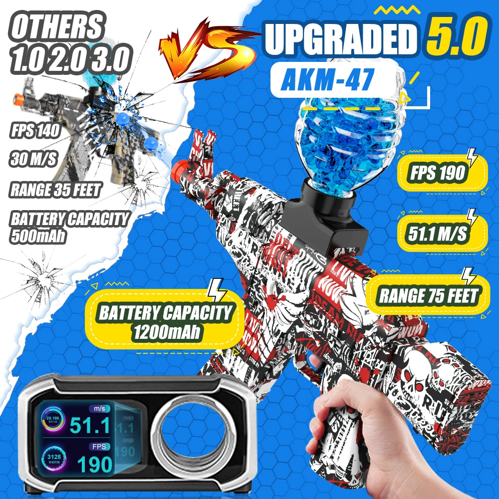 2023 Toy Airsoft Splat Gel Ball Gun Blaster Pistol Electric Rifle ...