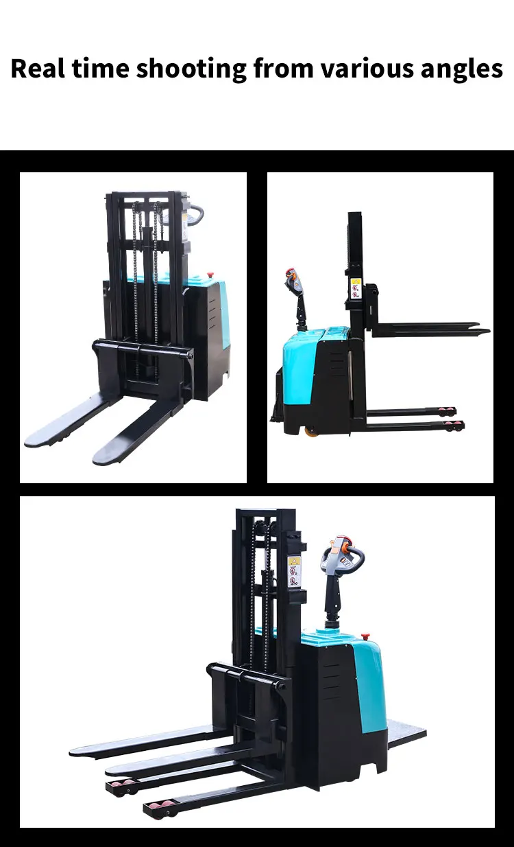 Lifting Electric Stackers Pallet Stacker Walking Type Electric Stacking ...