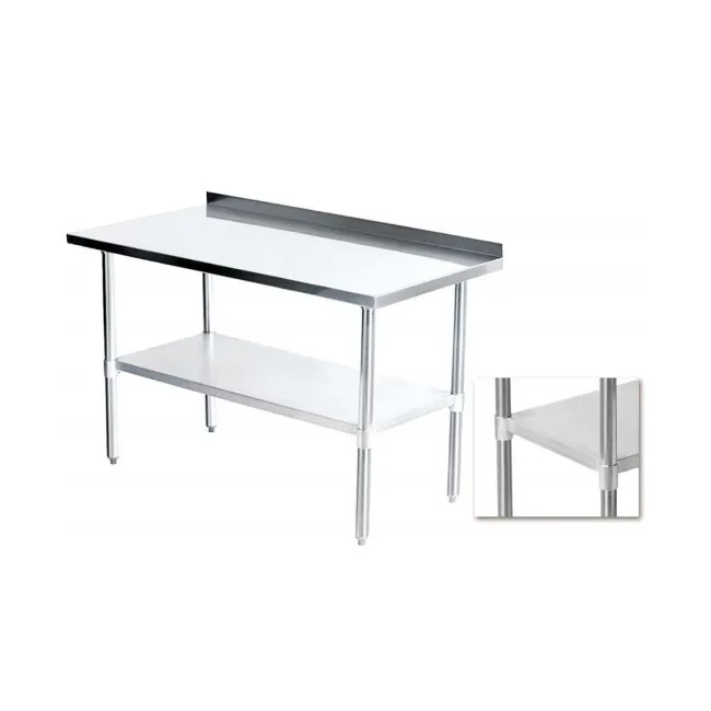 Commercial Kitchen Or Restaurant Worktable Two-layer 304 Stainless ...
