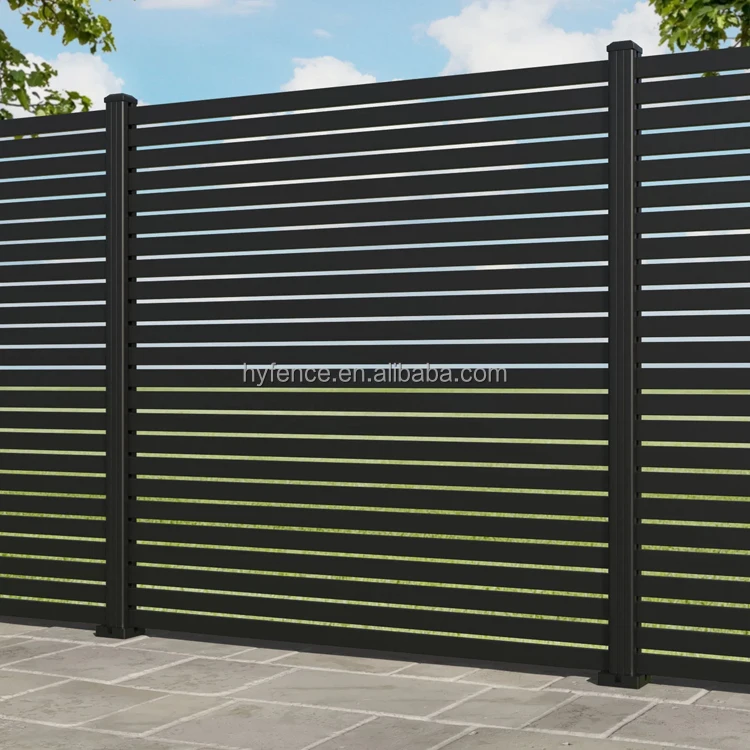 Modern Metal Fence - Solid Aluminum Villa Privacy Panels