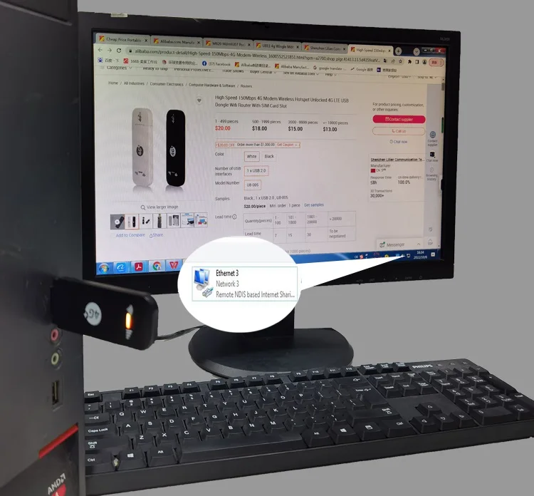 External Antenna Support Mdm9x07 4g Cat4 150mbps Usb Dongle Wireless ...
