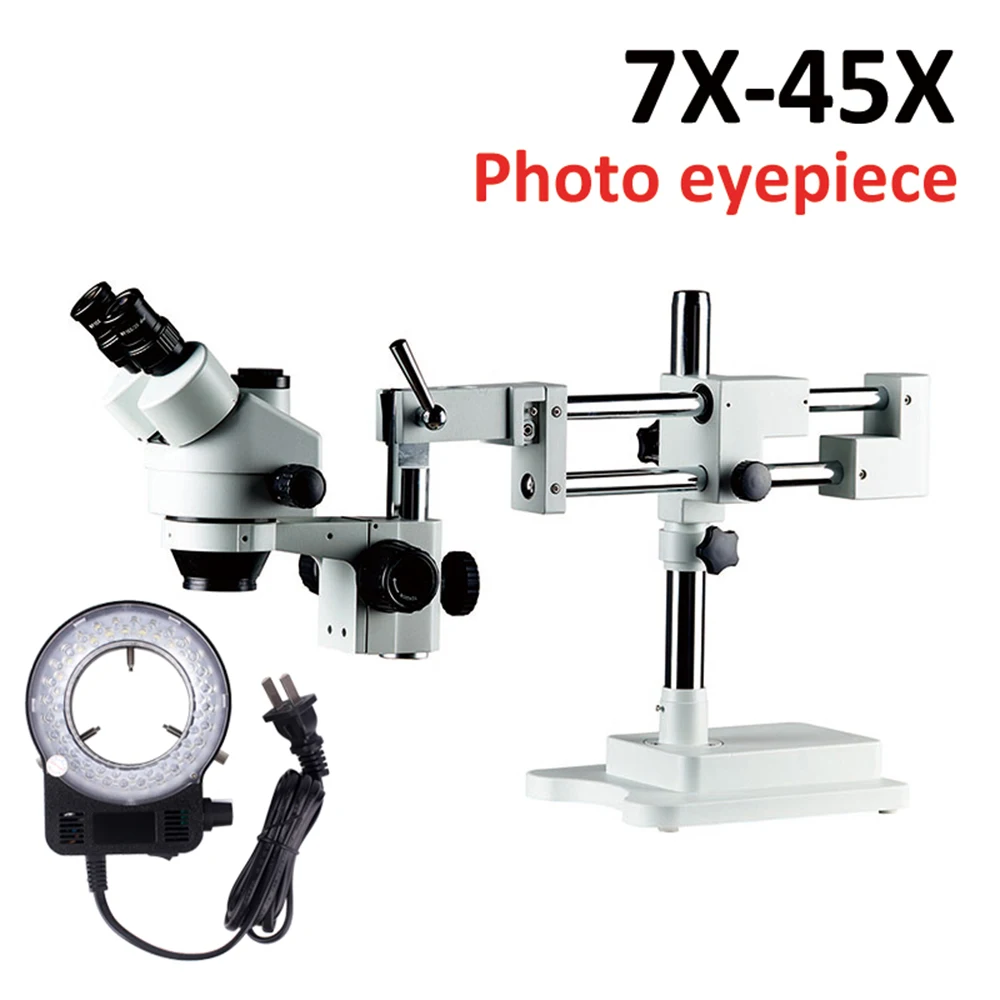 Trinocular Stereo Microscope with 48MP 4K Video Camera