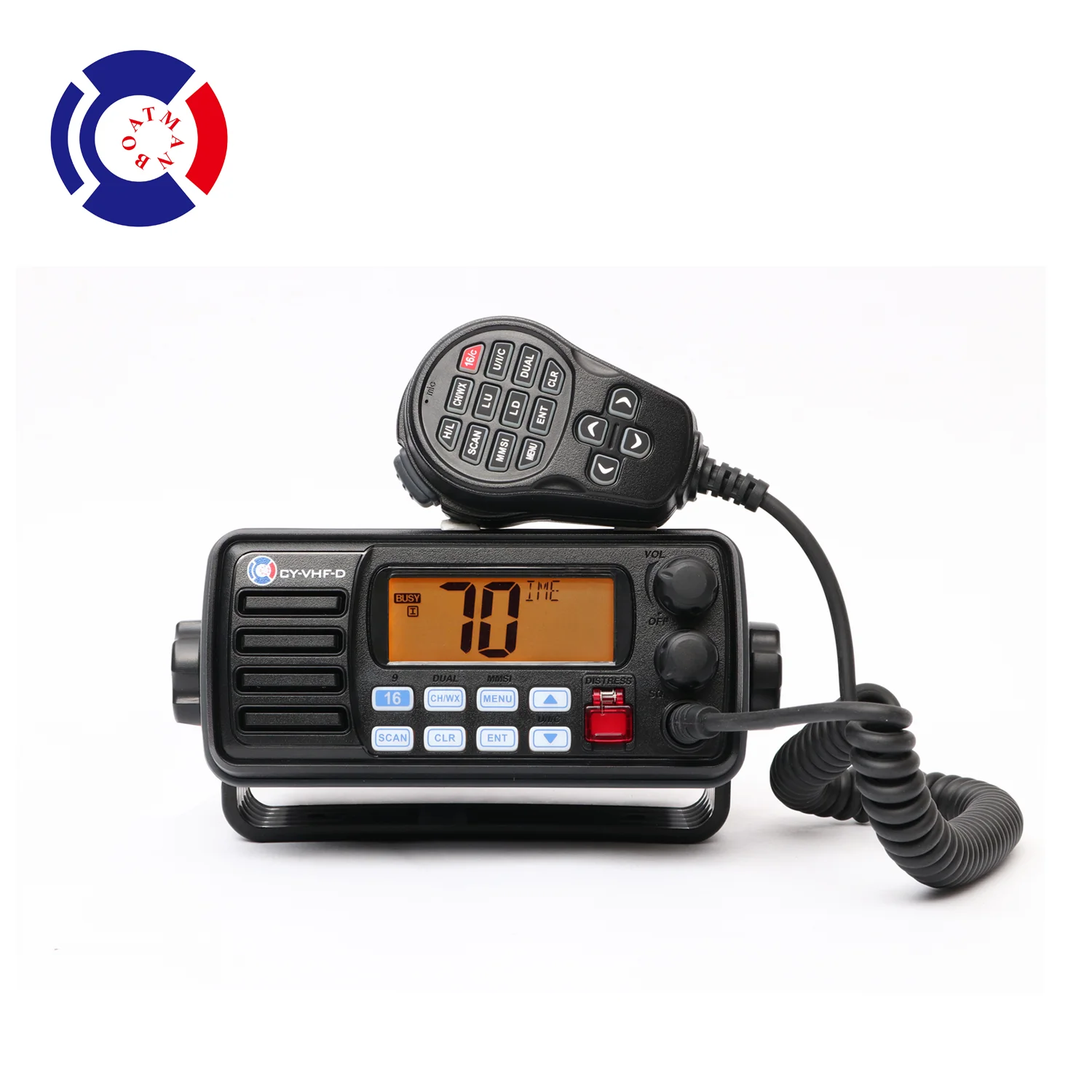 Marine Transceiver VHF IP-X 25W Waterproof Walkie Talkie Float Boat ...