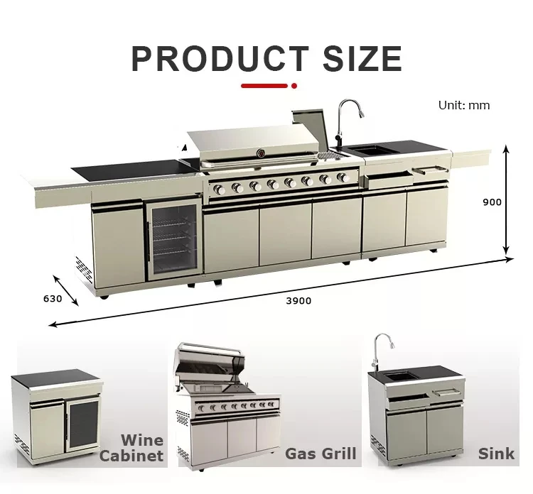Complete Ready To Assemble Built In Outdoor Grill Kitchen Complete Sets ...