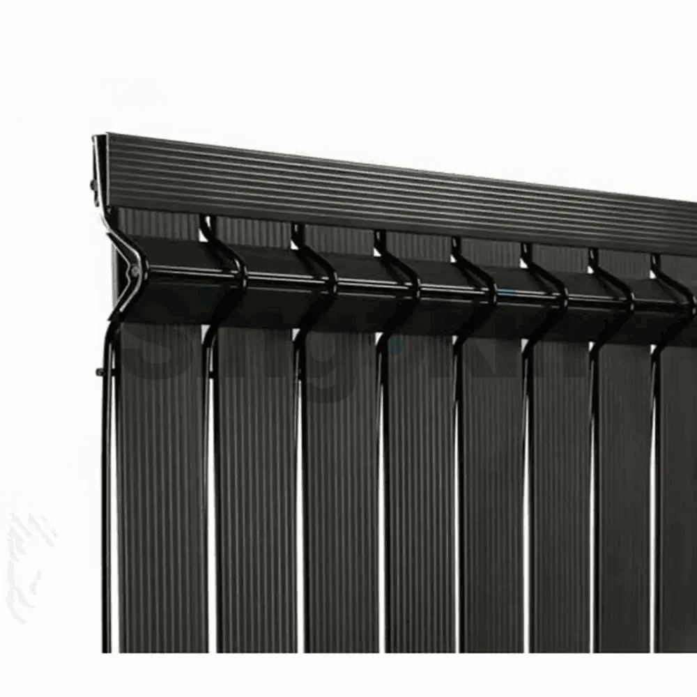 mesh 3D panels with PVC fence slats (strips width 49mm) - anthracite ...