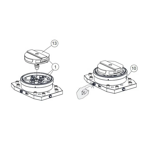 HPEDM EROWA CNC Machine Alignment Pallet D115 for Precision