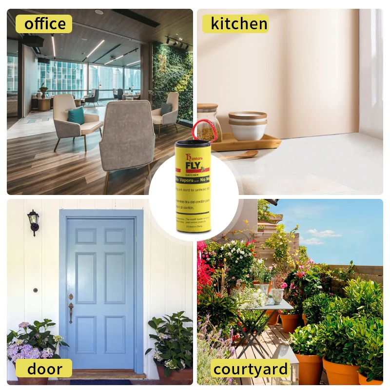 4pcs No Baiting Custom Package - Hanging Fly Catcher Ribbon