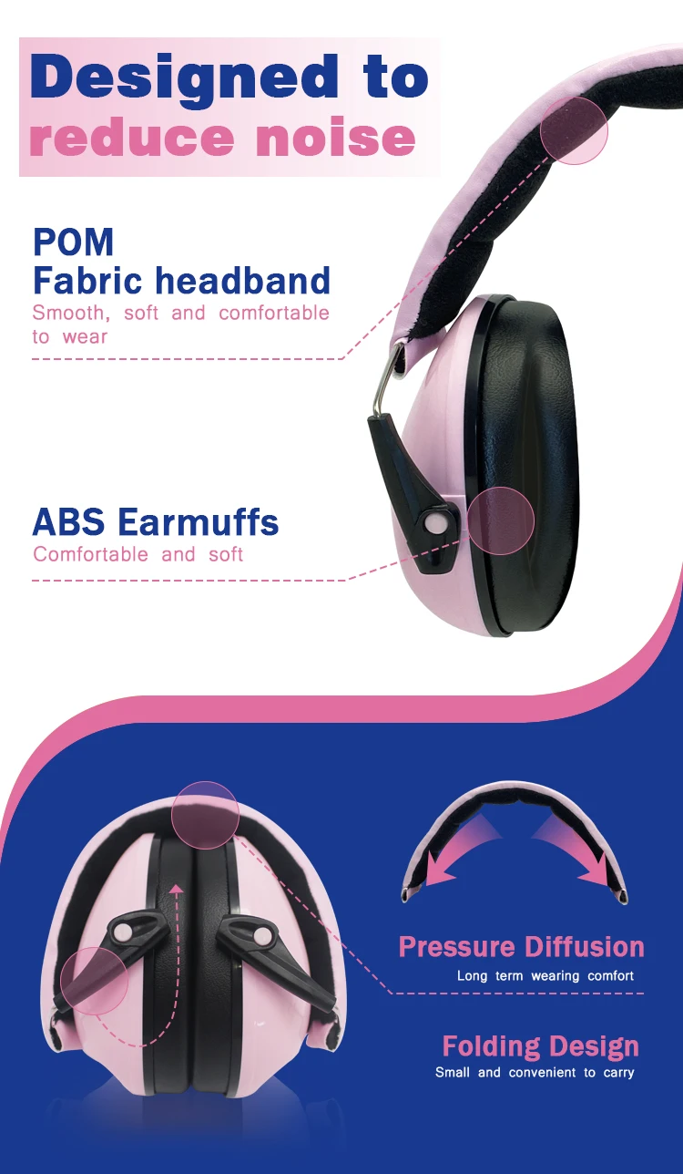 Custom Adjustable Safety Children's Ear Muffs Anti-noise Hearing ...