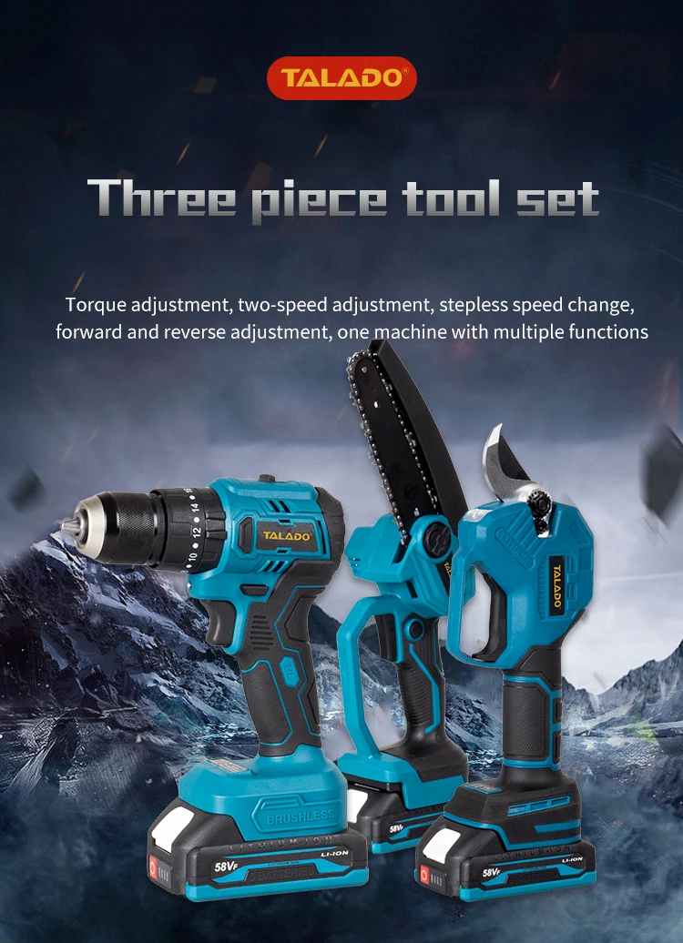 New Design 3 In 1 Lithium Battery Power Tool Kits Household Oem ...