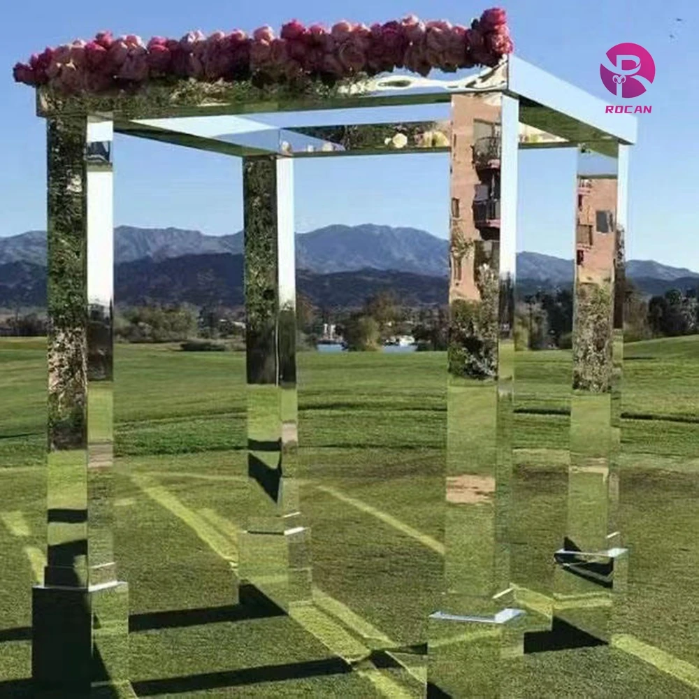 Clear Acrylic Lucite Chuppah Transparent Aisle Pillar Gazebo Botth ...