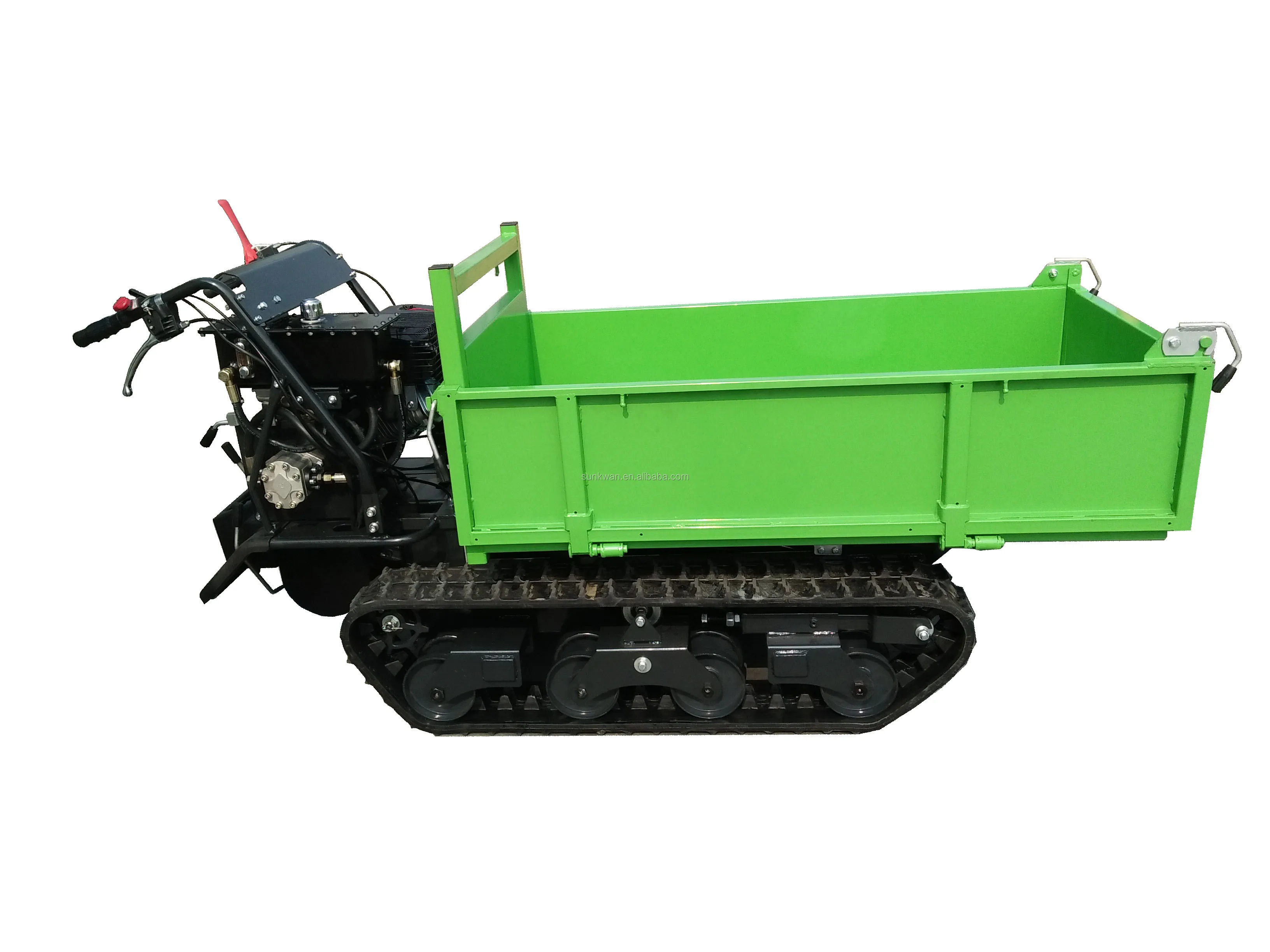 Farm Construction Micro 500kg Small Dump Loader Hydraulic Tipping Side ...