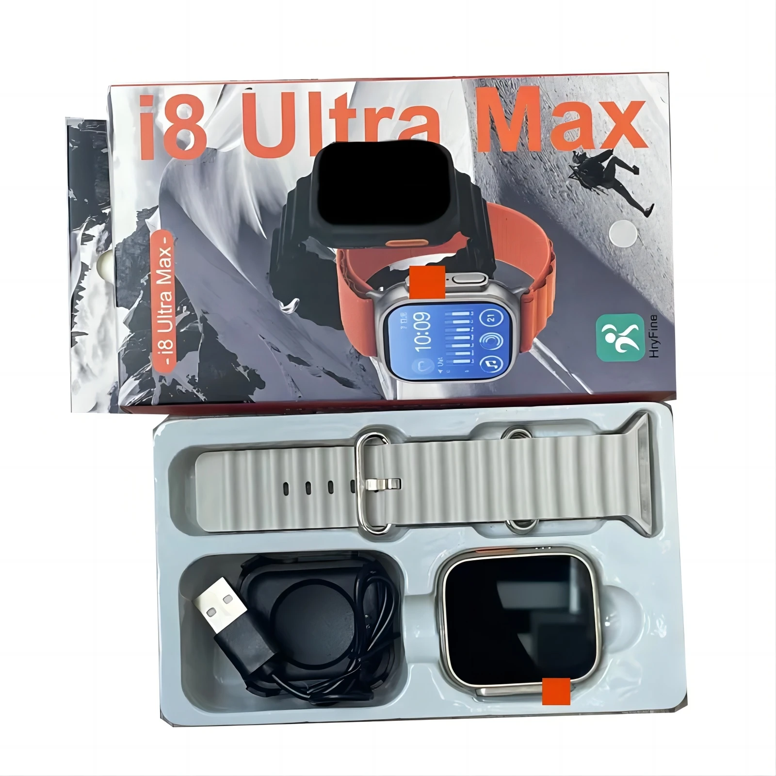 I8 Ultra Max Smartwatch Series8 Ultra 1.73 Inch Tft Heart Rate Monitor ...