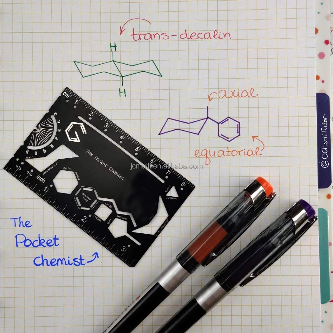 Pocket Chemist Exam Edition: Stainless Steel Organic Chemistry Stencil ...