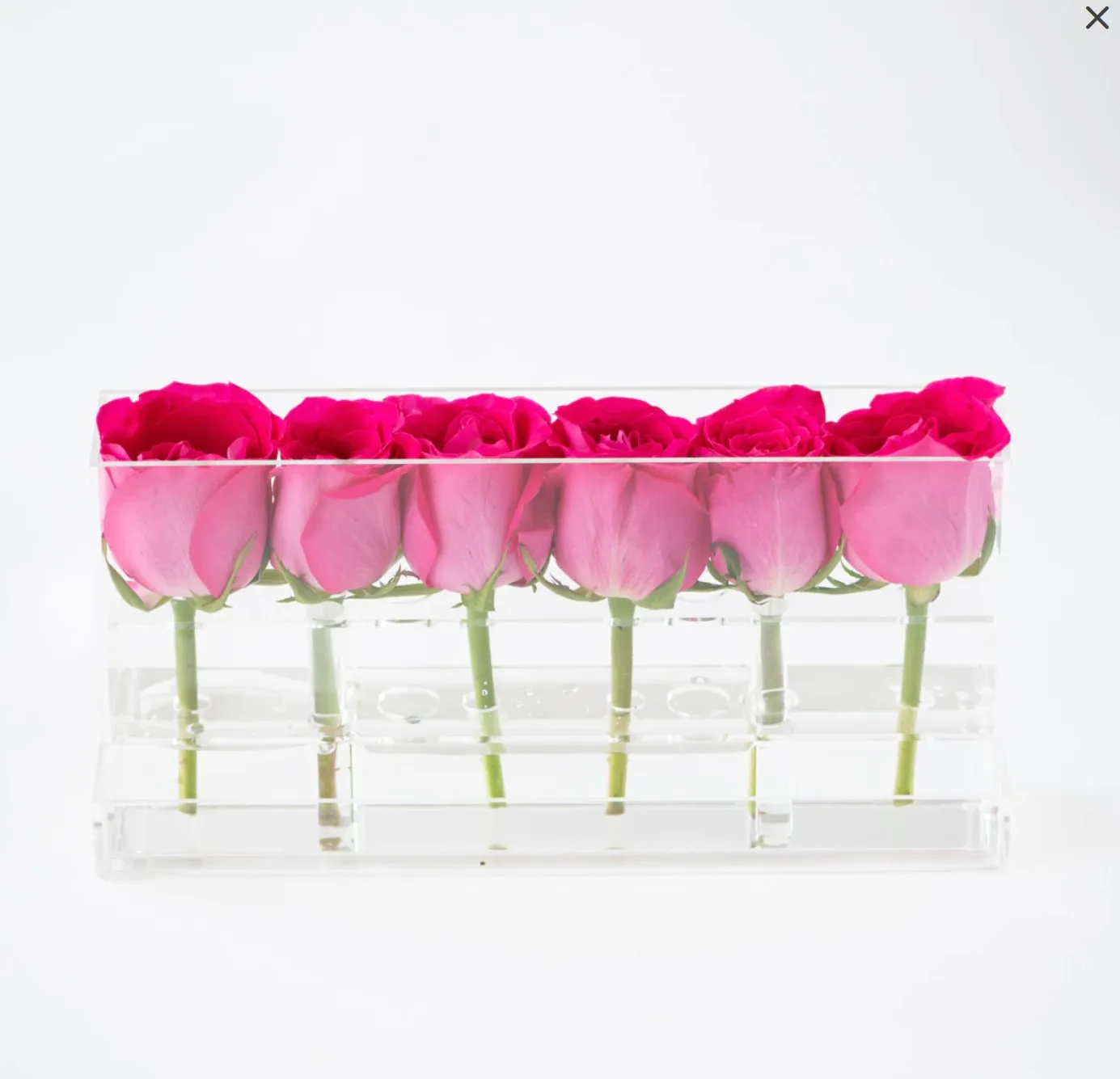 Xindake Custom 6 Holes Waterproof Acrylic Flower Box Plexiglass Flower ...