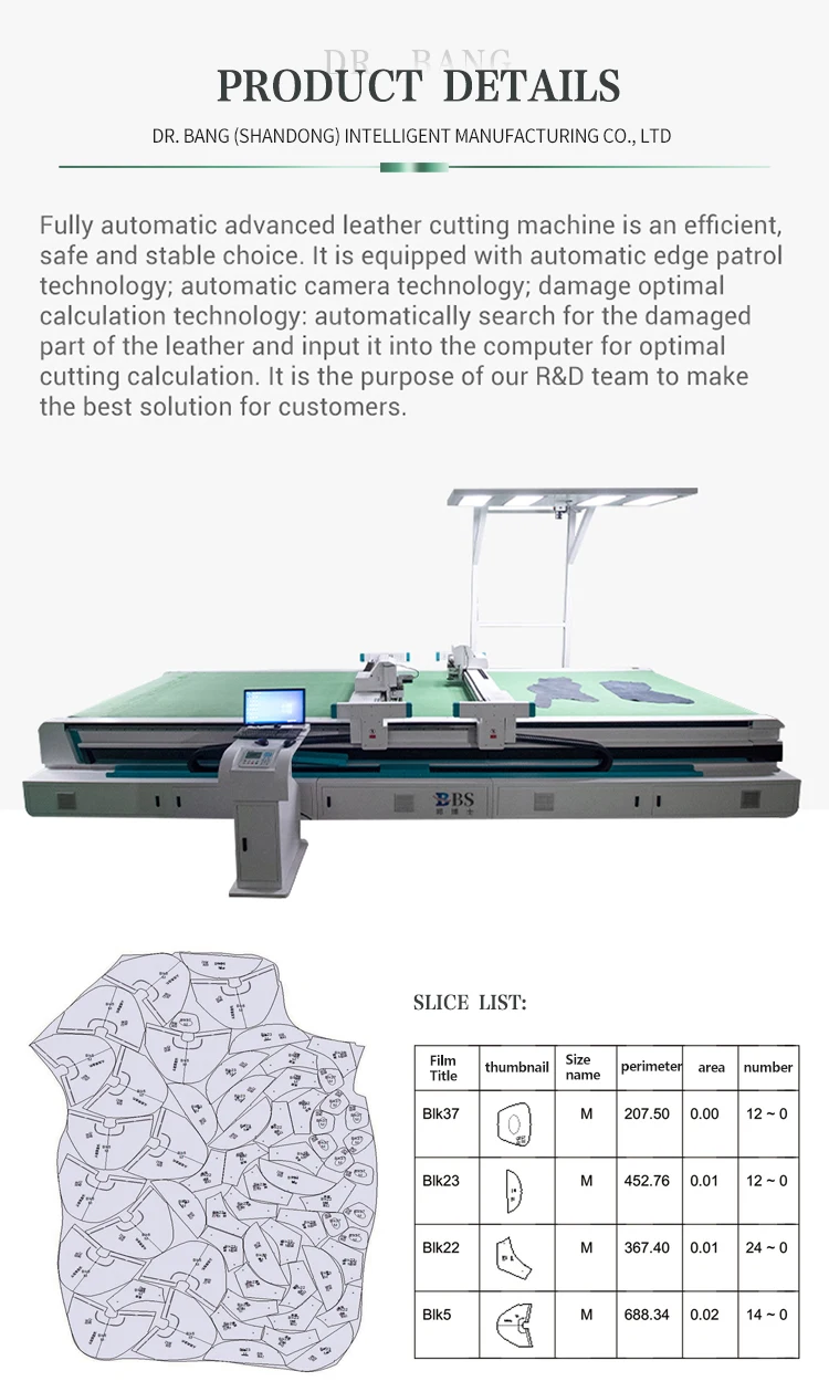 Dr. Bang Sales Excellent Genuine Leather Car Seat Cnc Knife Leather Cutting Machine Cutter ...
