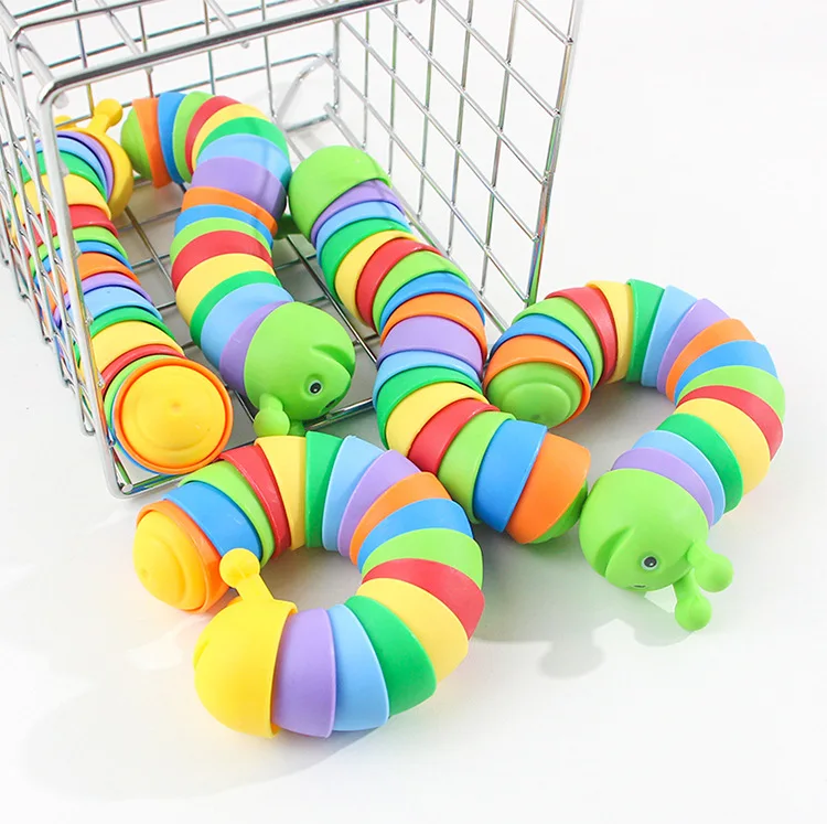 Decompression Rainbow Smiley Face Snotty Caterpillar Squirming Children ...