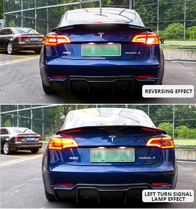 Hansshow Model 3 / Y Eagle Eye Style Tail Lights Led Brake Light For ...