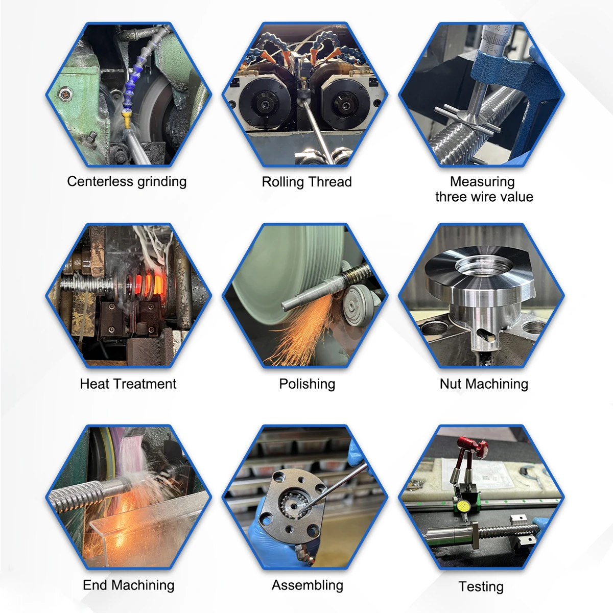 Customized Ball Screw Set Cnc 3205 Heavy Load Ballscrew Manufacturer ...