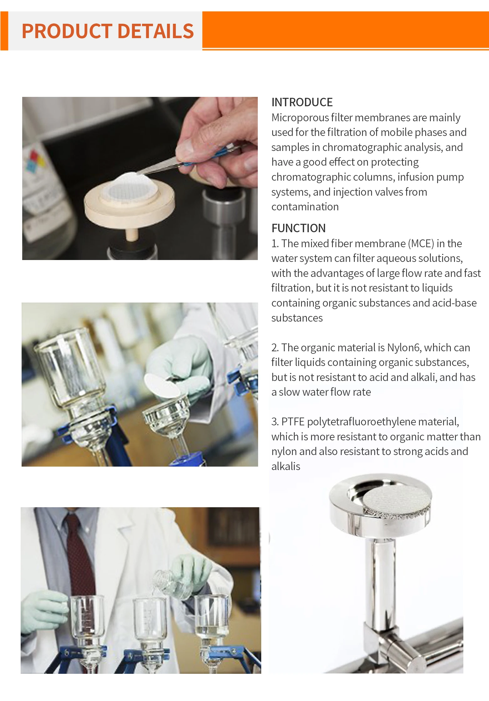 Hydrophilic And Hydrophobic Pvdf Micro Porous Membrane Filter 0.22 0.45 ...