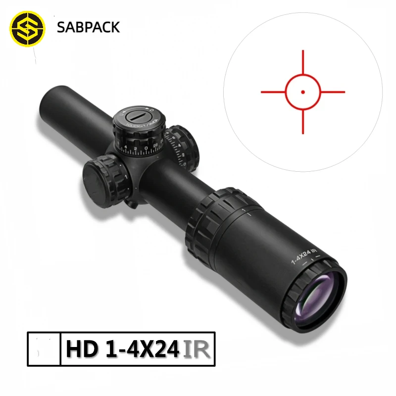 Sabpack Optical Sights Hd 1-4x24 Ir Compact Hunting Scope Tactical ...