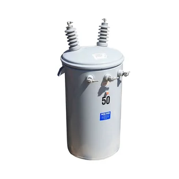 Single Phase Pole Mounted Transformer 13.8kv 100kva 75kva 50kva 37.5kva ...