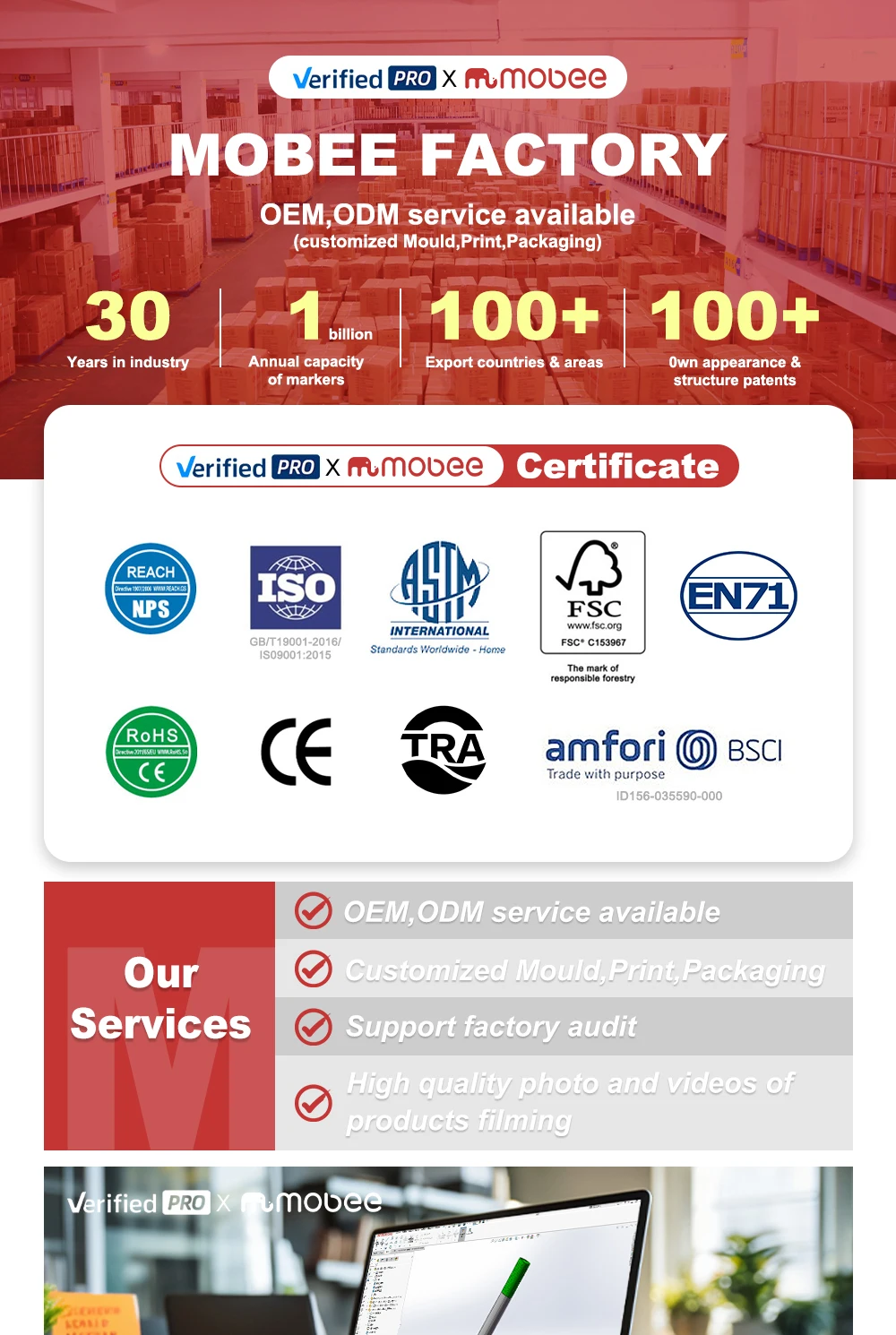 Mobee P-966B-20 Custom Logo Large Capacity Water-Based Acrylic Paint ...