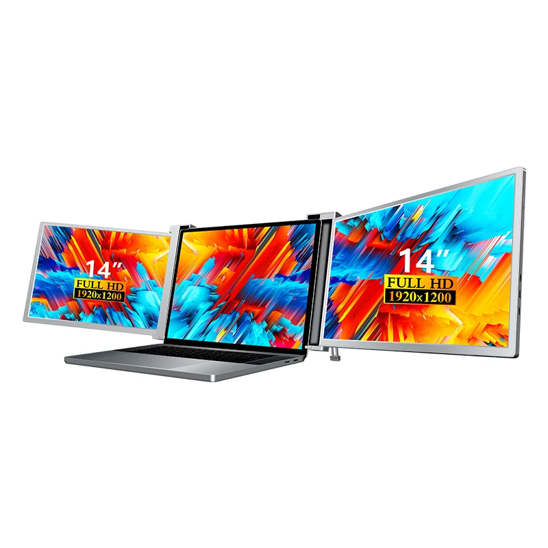 Triple Monitor Screen For Laptop Hdmi Triple Screen Expander For Work ...