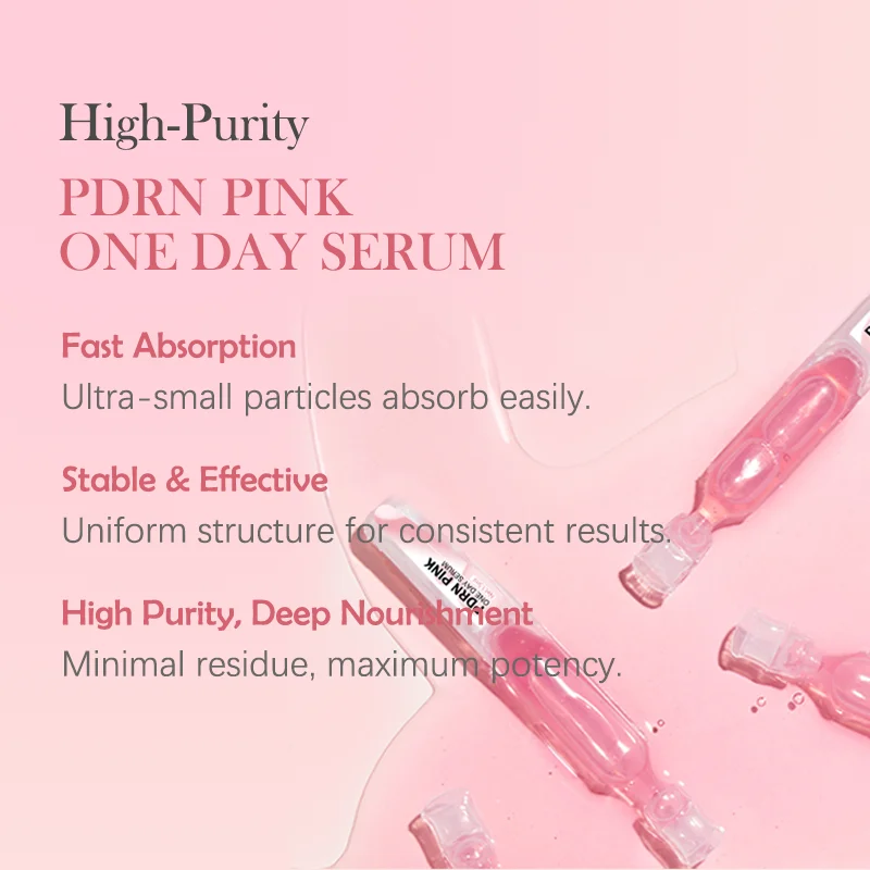 T Private Label PDRN Pink Salmon DNA Serum for Glowing Skin