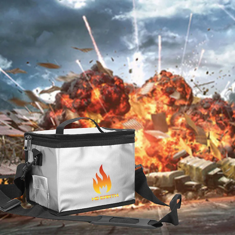 Oem Silicone Coated Fiberglass Safe Fireproof Big Capacity Battery ...