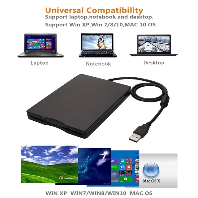 Portable Floppy Drive Usb/floppy Fdd External Floppy Drive Supports ...