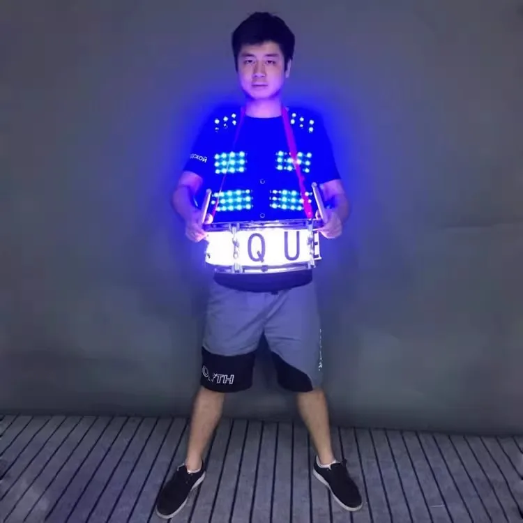 LED Drum Kit Snare Drum Set With Sticks Belt for Parties and Novel ...