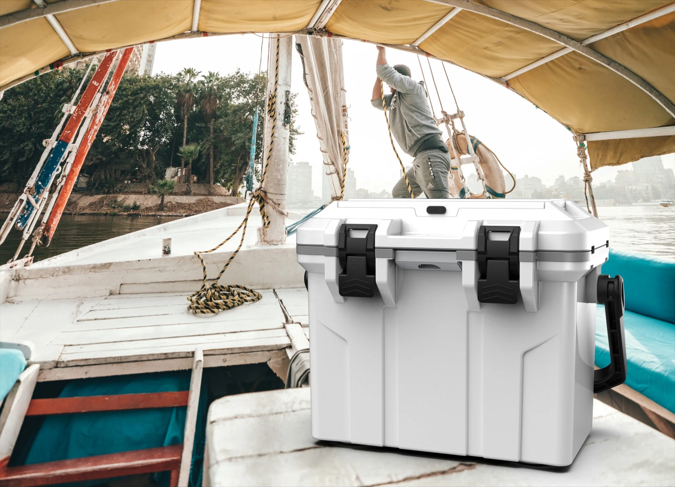 30l Small Size Commercial Frozen Cooler Hard Plastic White Ice Chest ...