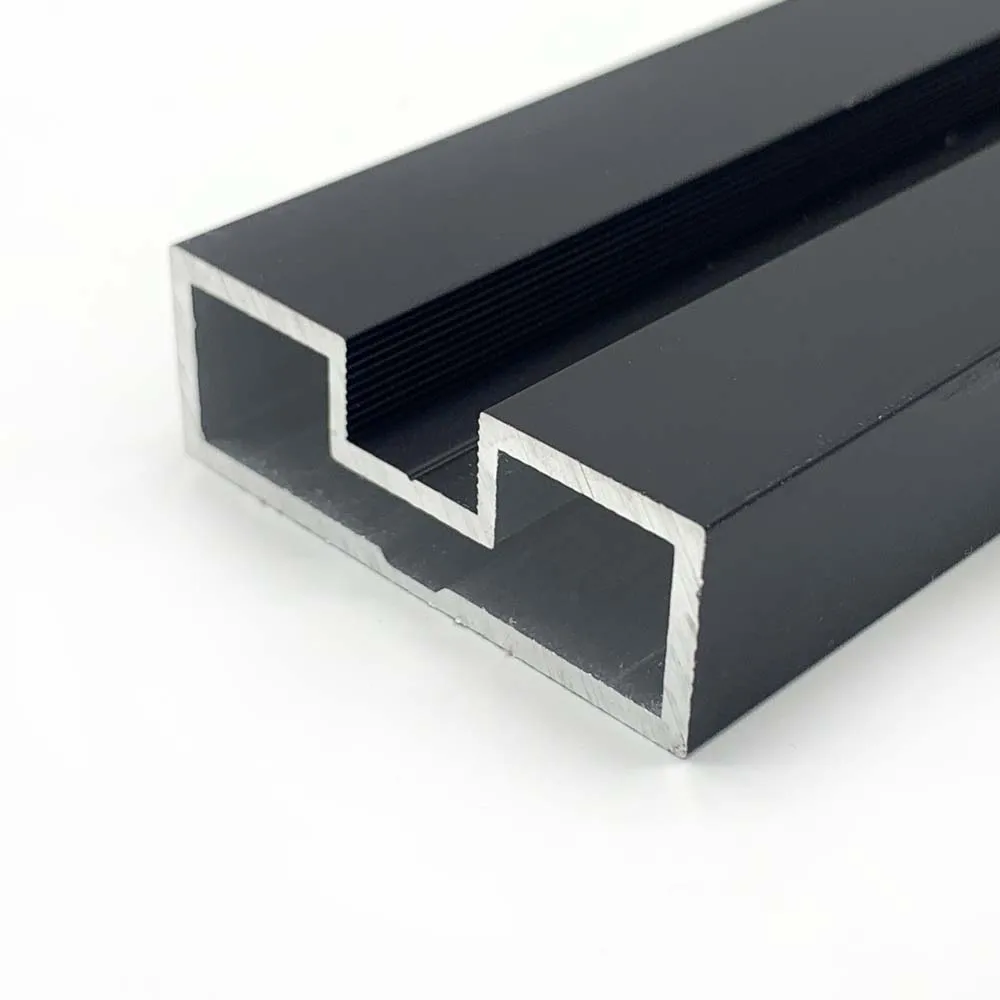 Aluminum Sliding Door Profile - C Channel Slim Extrusion