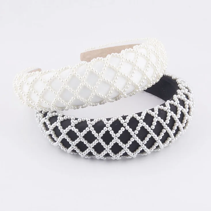 Wholesale Luxury Diamond Hairband Women Hair Accessories Beaded Baroque ...