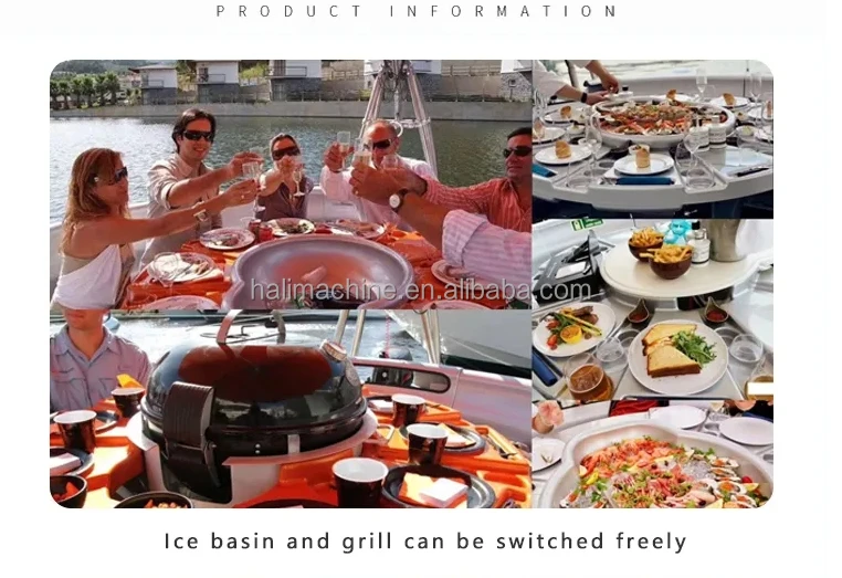 Electric BBQ Donut Boat - Perfect for Family Dinner & Fun