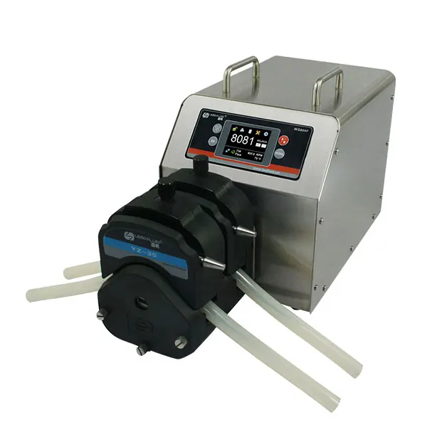 Lead Fluid Industrial Peristaltic Pump Wg600f With Yz35 10ml/min To 13l/min Large Flow Rate ...