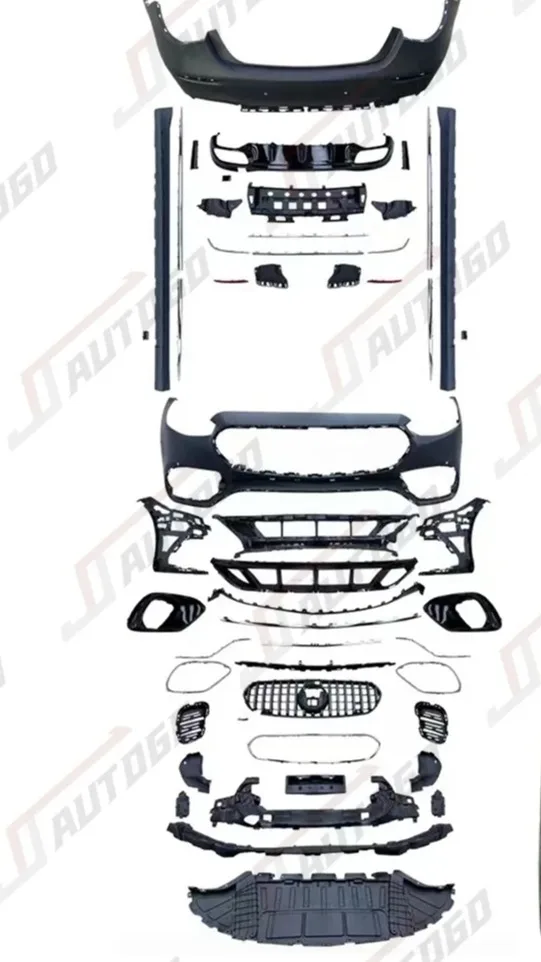 Auto Facelift Refit Body Kit Front+rear Bumper Assembly For Mercedes ...
