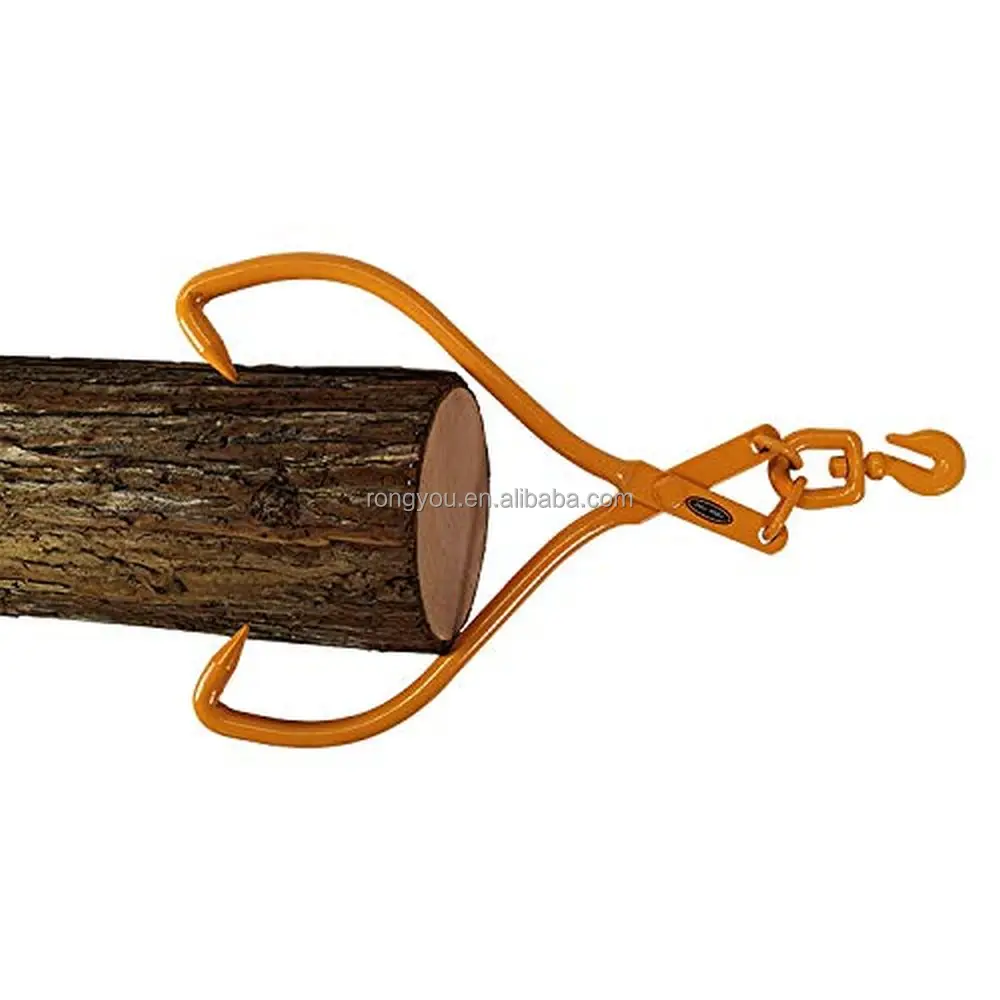 Wood Shift Tool Timber Claw Hook 28" Log Lifting Tong Grapple Claw ...