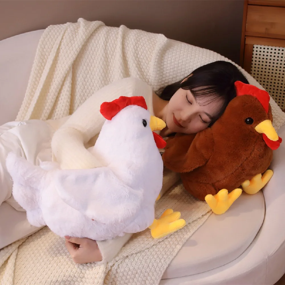 30/40CM Big Rooster Farm Animal Plush Toys - Cute & Lifelike