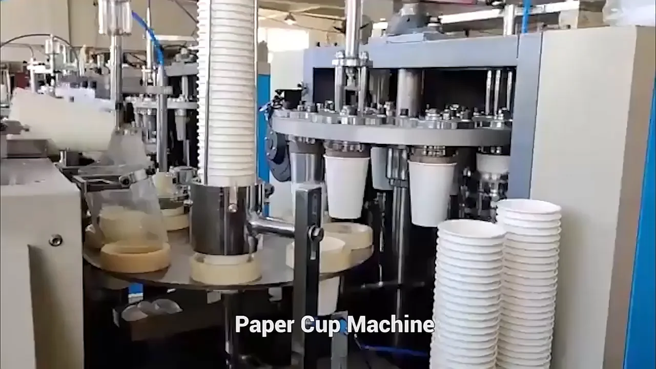 High Speed Fully Automatic Paper Coffee Cup Making Machine For One-time ...
