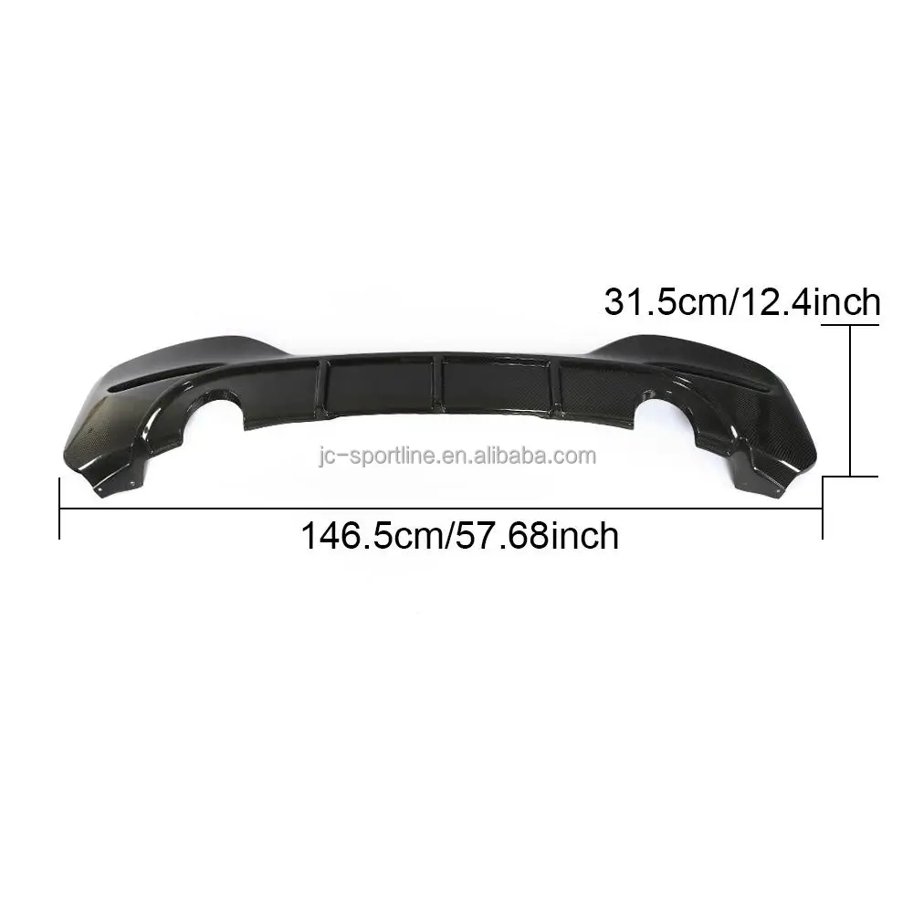 Carbon Fiber Rear Bumper Diffuser Lip for BMW F20 F21 120i M-Sport 2016 ...