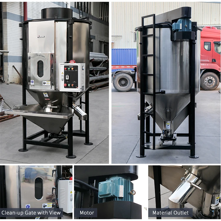 500KG Helical Circular Plastic Pellet Mixer Machine