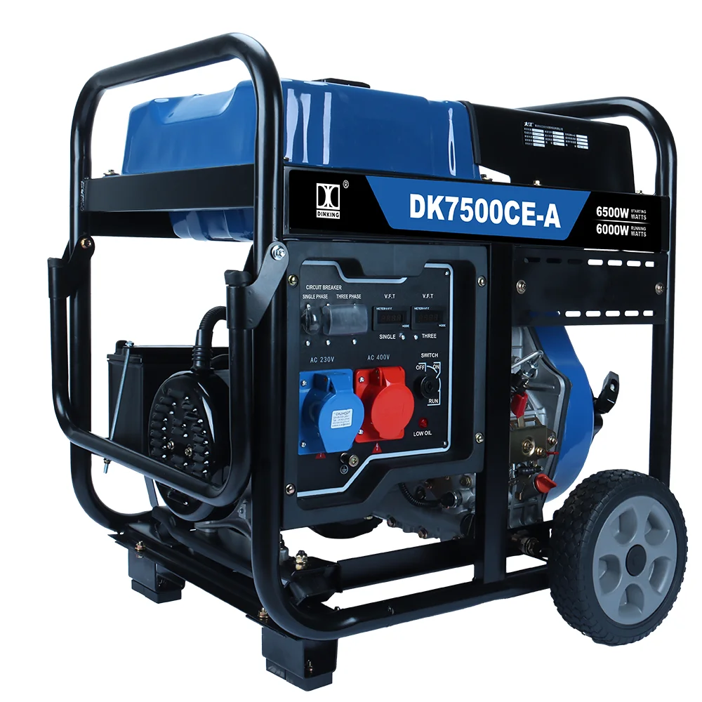 Dinking 6kw Diesel Generator Air-cooled Open Frame Type Diesel ...