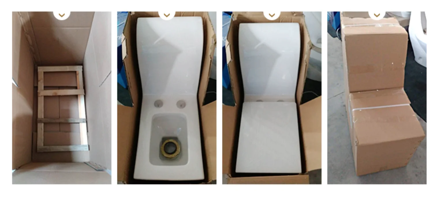 High Quality Black Gold Line Toilet White Gold Line Toilet Good Price ...