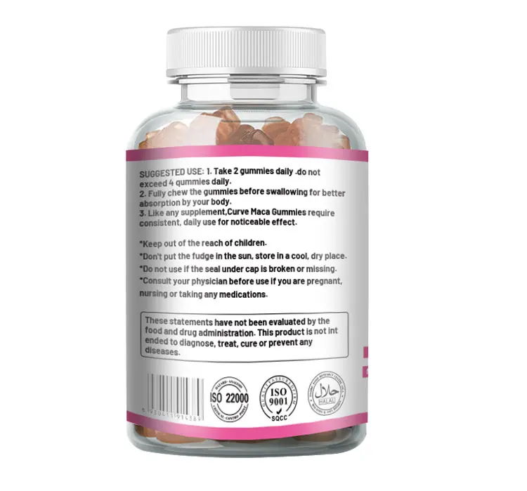 Curves Maca Gummies Booty Hip Butt Gummy Big Breast Enlargement Extremes Maca Gummies For Pour ...