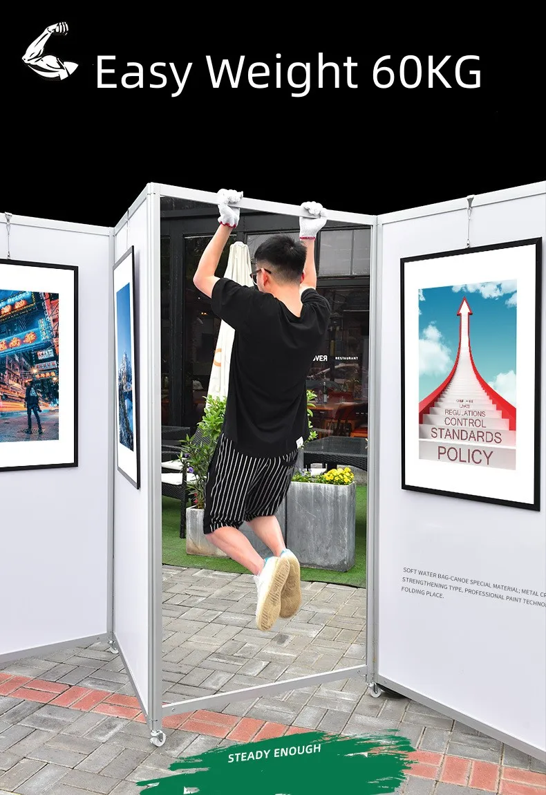 Modular Art Gallery Display Boards - Movable & Stylish