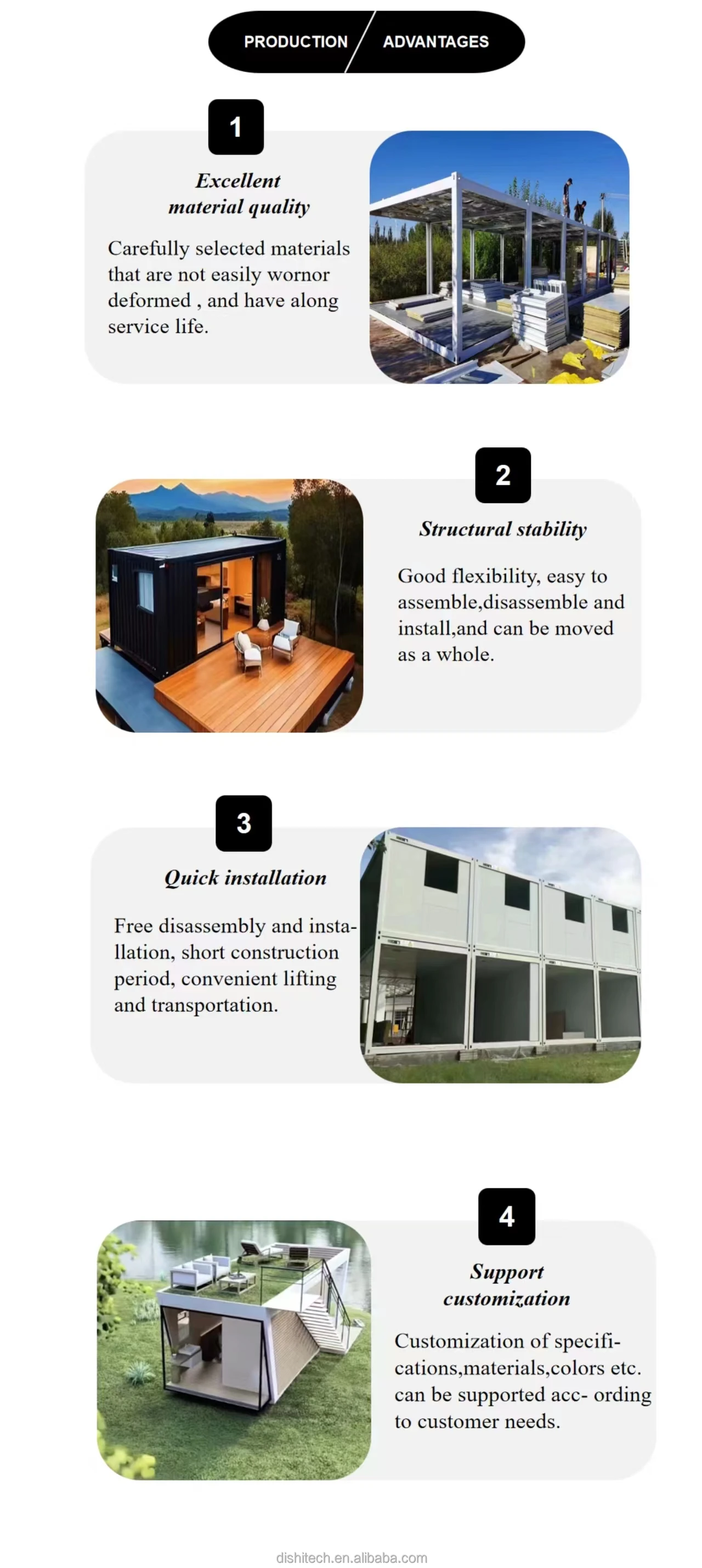 Prefabricated Houses Mobile Trailer Houses Eco Containerized Houses ...